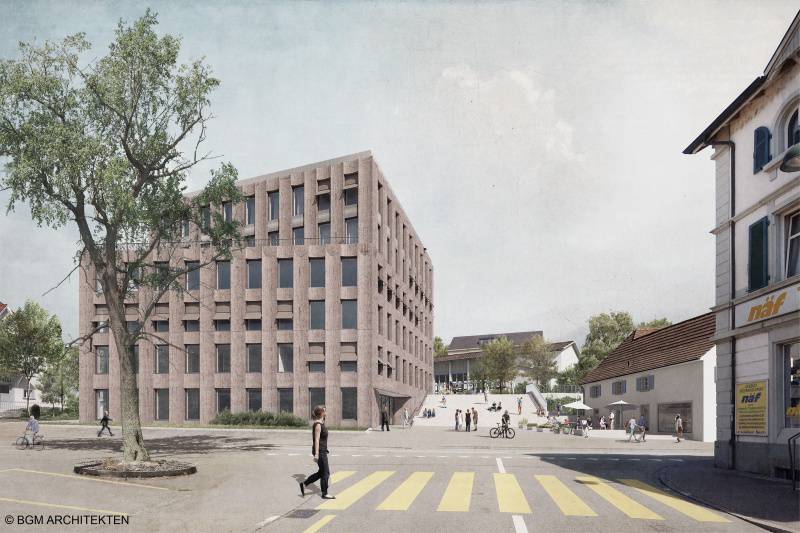 Beginn (Rück-)Bauarbeiten für das neue Gemeindehaus in Oberwil