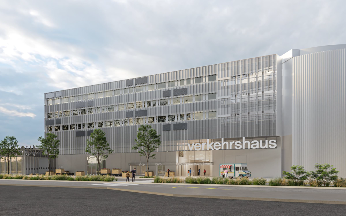 Mehrzweckgebäude ersetzt die ehemalige Schienenhalle des Verkehrshauses der Schweiz